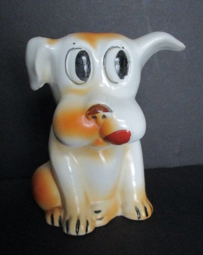 Vintage KenLRation Dog Ceramic Premium Dog Coin Bank Butterscotch ...