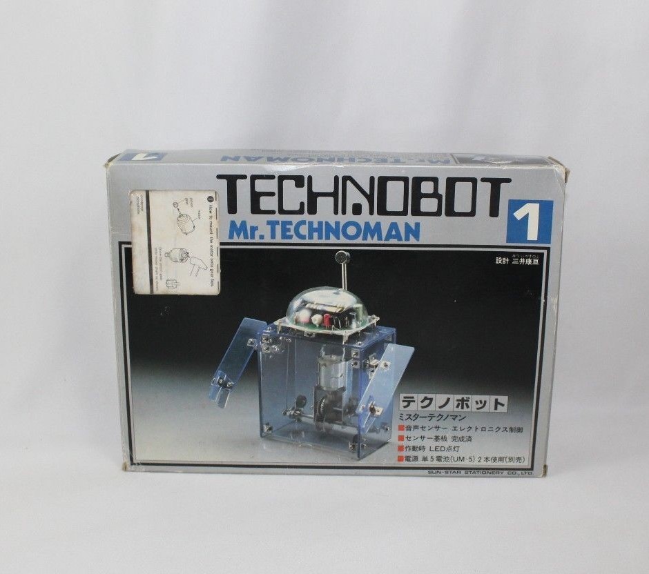 Vintage RARE TECHNOBOT Mr. Technoman Robot Model Kit JAPAN in Box by ...