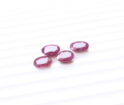 Red ruby Gemstone Natural Ruby Emerald Cut Faceted Cab Ruby Cut Cabs ...