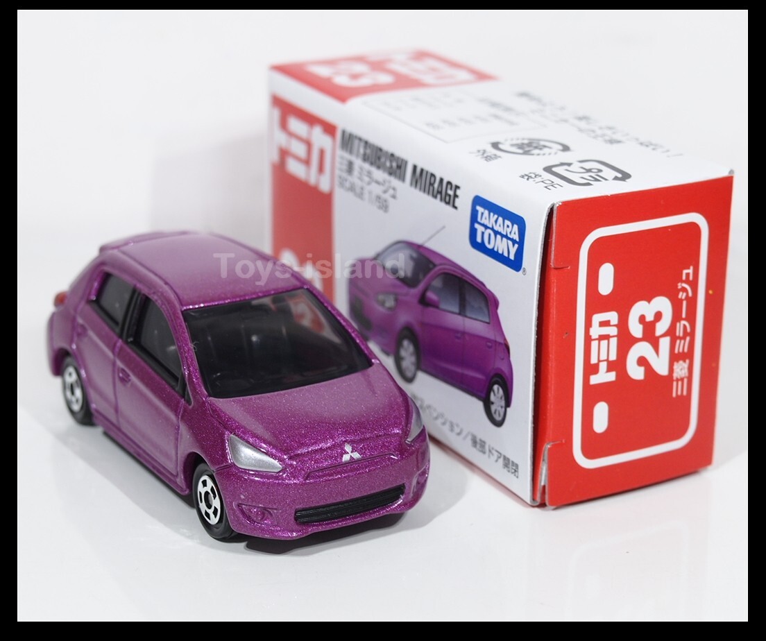 TOMICA 23 MITSUBISHI MIRAGE 1/59 TOMY DIECAST CAR New 2013 (B) | eBay