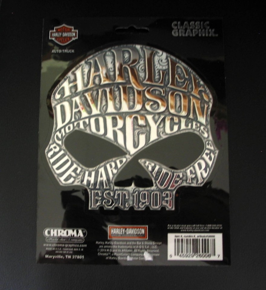 Harley Davidson Willie G. Sugar Skull Decal / sticker | eBay