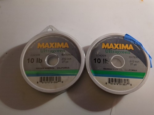 Maxima Ultragreen Fly Fishing Leader/Tippet Material 10lbs 27yds + Freebie | eBay