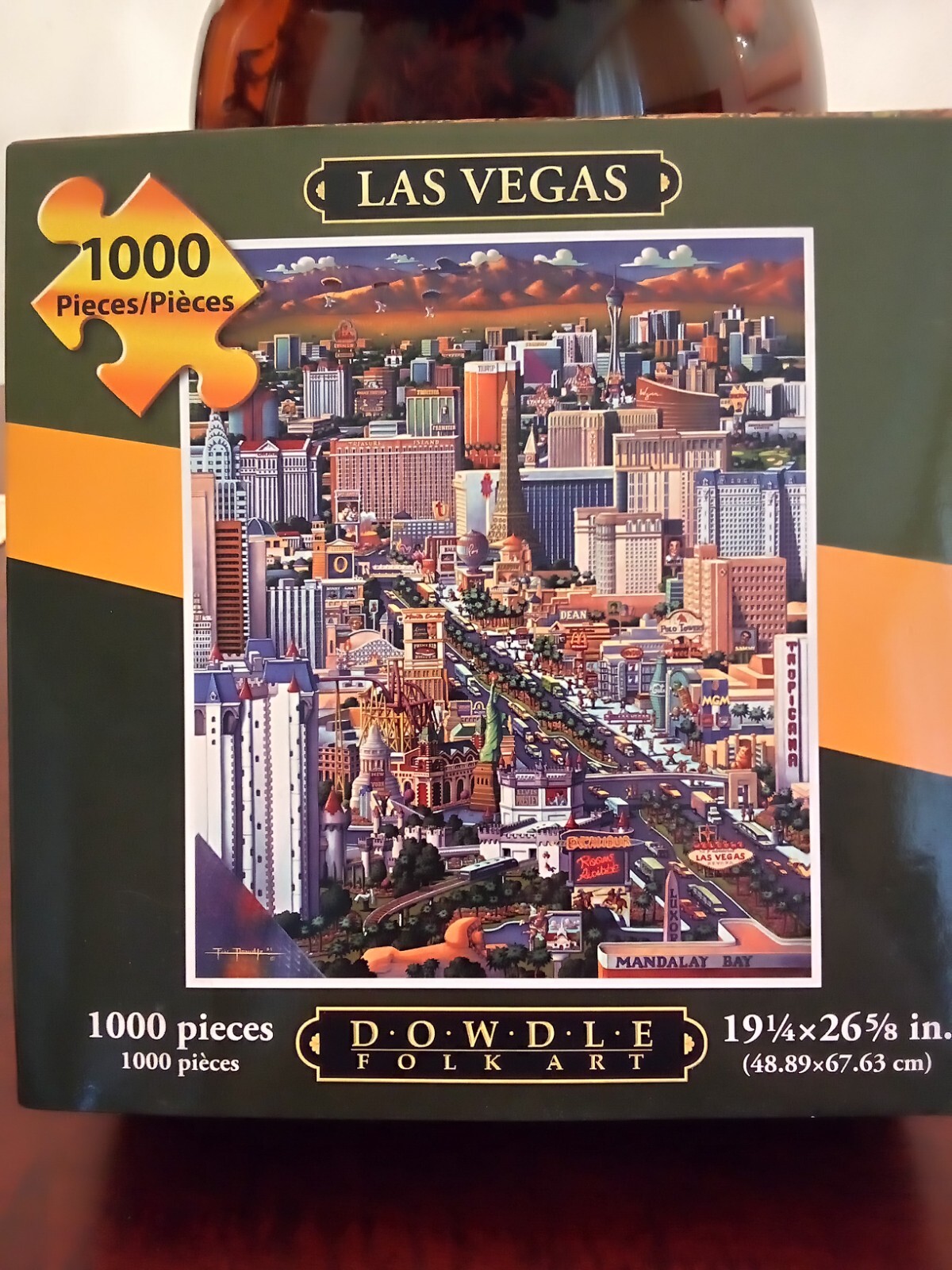 Dowdle Las Vegas 1000 Pc Jigsaw Puzzle Eric Dowdle Folk Art Puzzle. | eBay