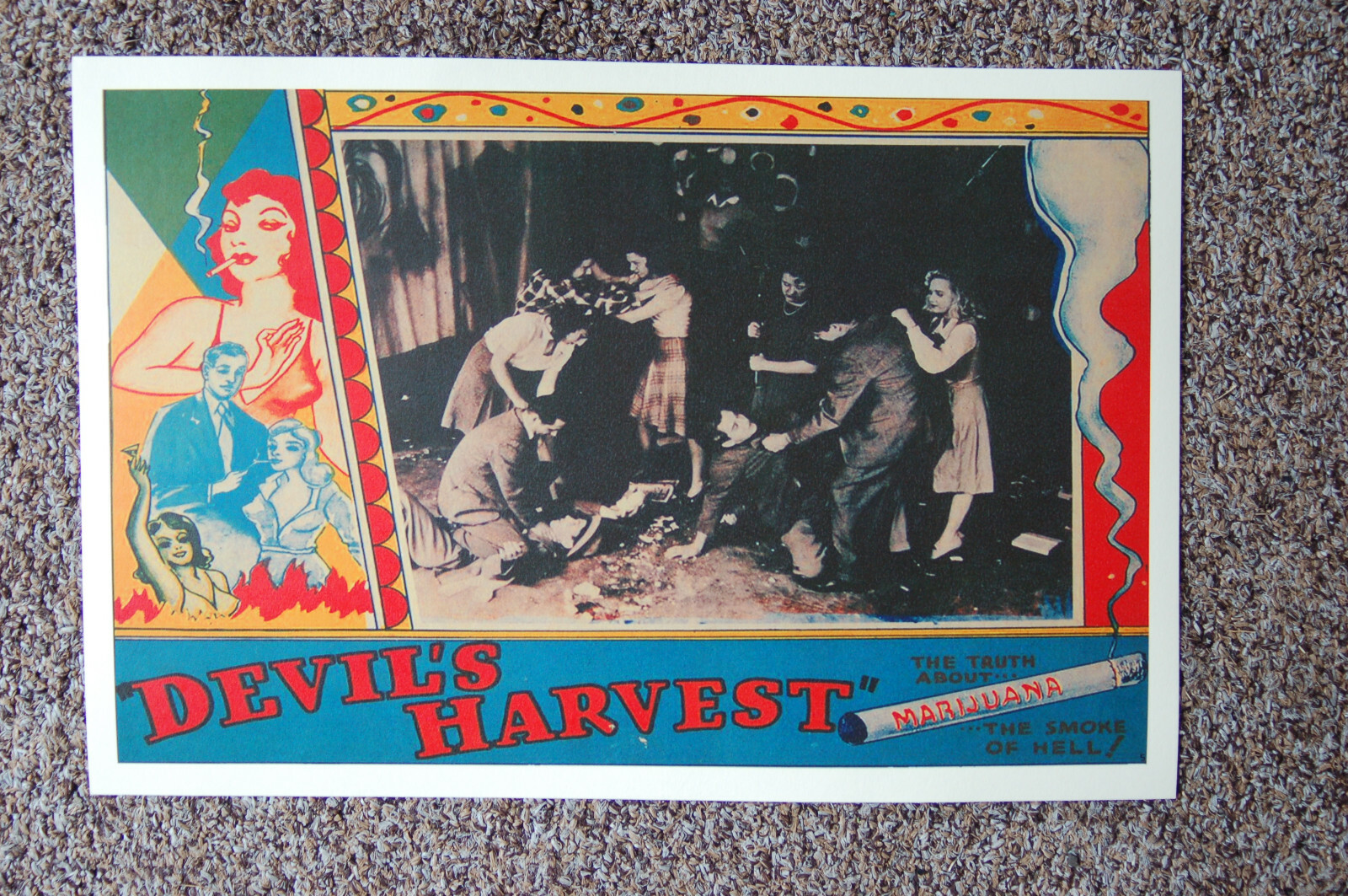 The Devils Harvest Movie poster Lobby Card #4 1930s Propaganda | eBay