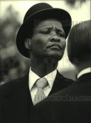 1978 Press Photo Republic of Transkei Prime Minister Paramount Chief ...
