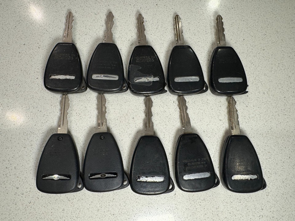 Lot Of 10 Used OEM Dodge, Jeep, Chrysler Car Key Fobs | eBay