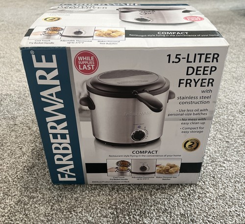 Farberware 1.5 - Liter Restaurant Style Compact Stainless Steel Deep ...