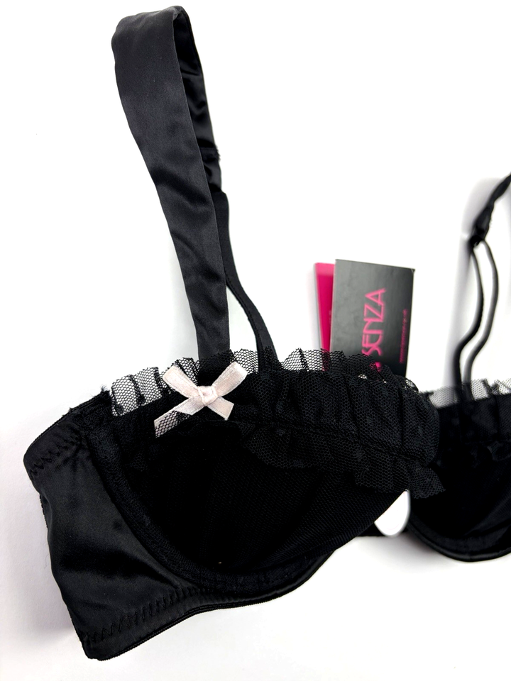 LA SENZA Underwired French Follie Padded Balcony Bra 32A Black BNWT ...