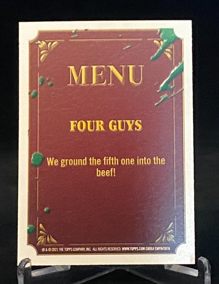 2021 Topps Garbage Pail Kids Food Fight Menu #33a Butchered Butch | eBay