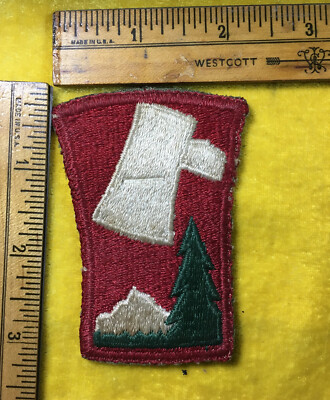 NANEE-B)WW II US ARMY,70TH INFANTRY DIV, ORIGINAL PATCH, TRAIL BLAZERS ...