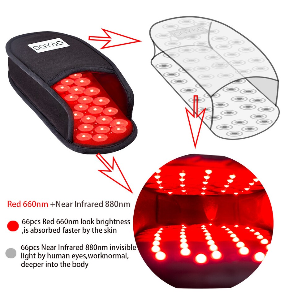 1 Pair Near Infrared Red Light Therapy Slippers for Feet Neuropathy ...