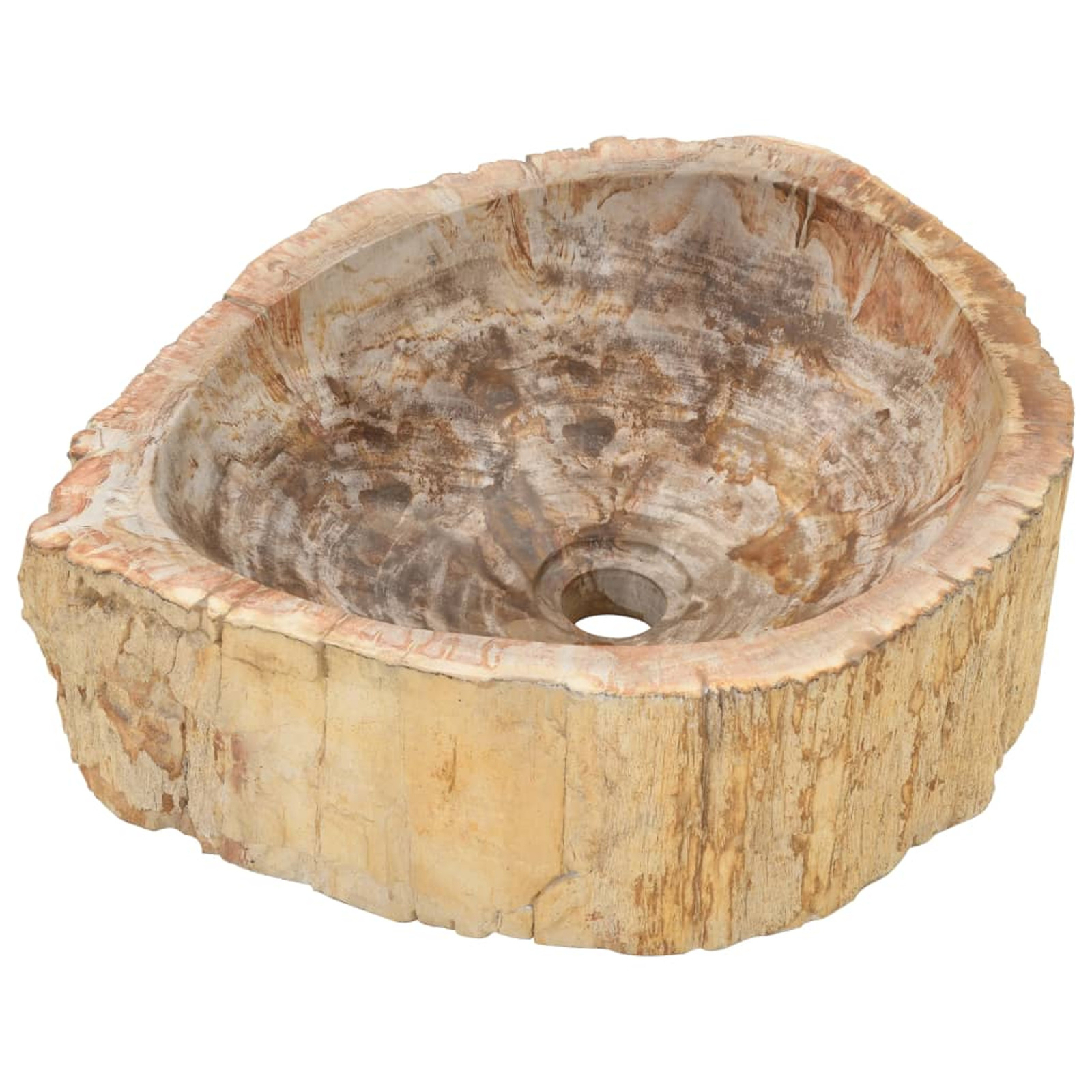 Sink Home Indoor Bathroom Washroom Petrified Wood Sink Bowl Wash ...