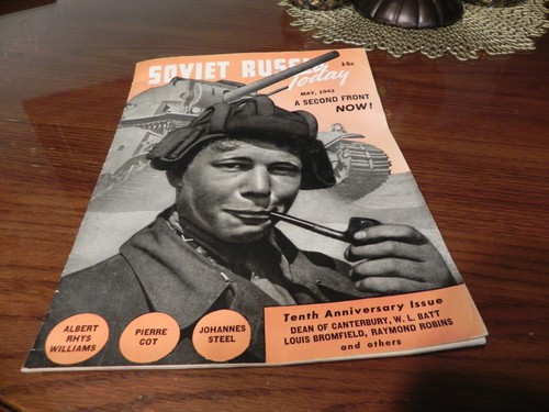 SOVIET RUSSIA TODAY May 1942 SOVIET MAGAZINE WW2 WWII Tenth anniversary ...