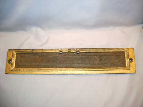 Antique Cast Iron Newspaper & Mail Door Slot | eBay