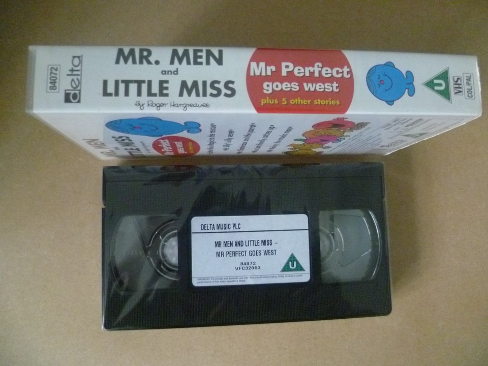 Mr Men - Mister Perfect Goes West And Five Other Stories (VHS, 2002 ...