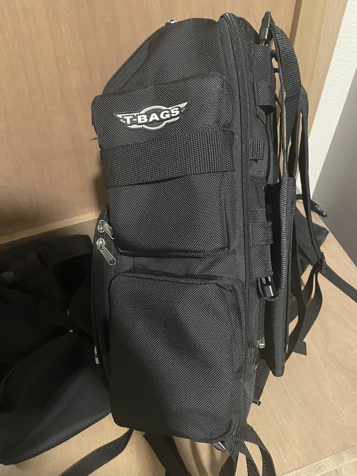 Genuine T-Bags Universal Lonestar Motorcycle Luggage Nylon Tour Pack 2 ...