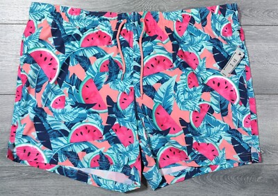 Watermelon Swim Trunks Mens 3XL 48-50 Fruit Board Shorts UNIQUE ...