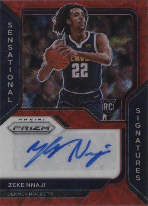 2020-21 Panini Prizm - Sensational Signatures Zeke Nnaji #SS-ZNJ Choice ...