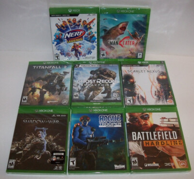 9 New XBOX One Series X NERF Maneater Battlefield Titanfall + NFL VIDEO ...