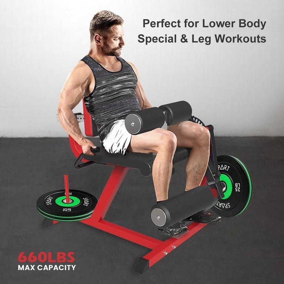 Leg Extension and Curl Machine,Adjustable Lower Body Special Leg ...