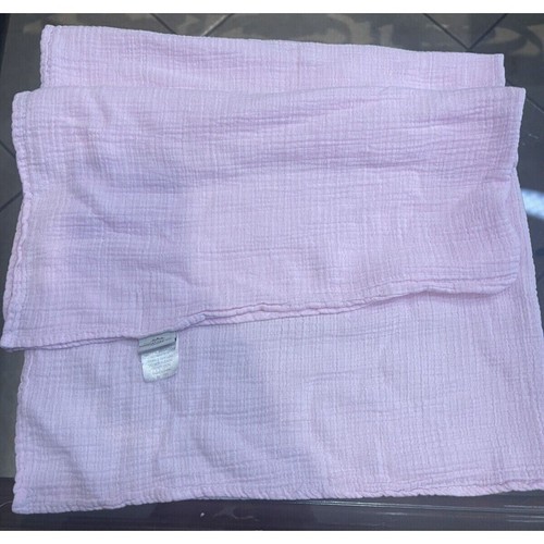 Manhattan Kids Pink Muslin Swaddle Blanket Cotton Wrap Receiving 31x31 ...
