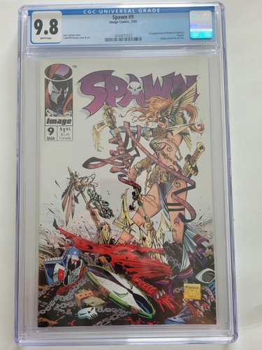 SPAWN #9 CGC 9.8 GRADED 1993 NEIL GAIMAN! TODD McFARLANE! 1ST ...
