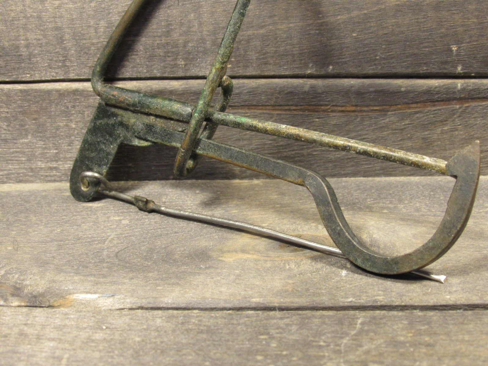 Antique Vintage Spring Hook Fish Trap D- 1930s- ice fishing | eBay