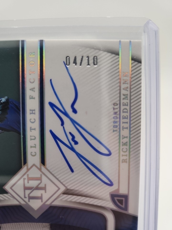 2023 Panini National Treasure Clutch Factor Signatures Ricky Tiedemann ...