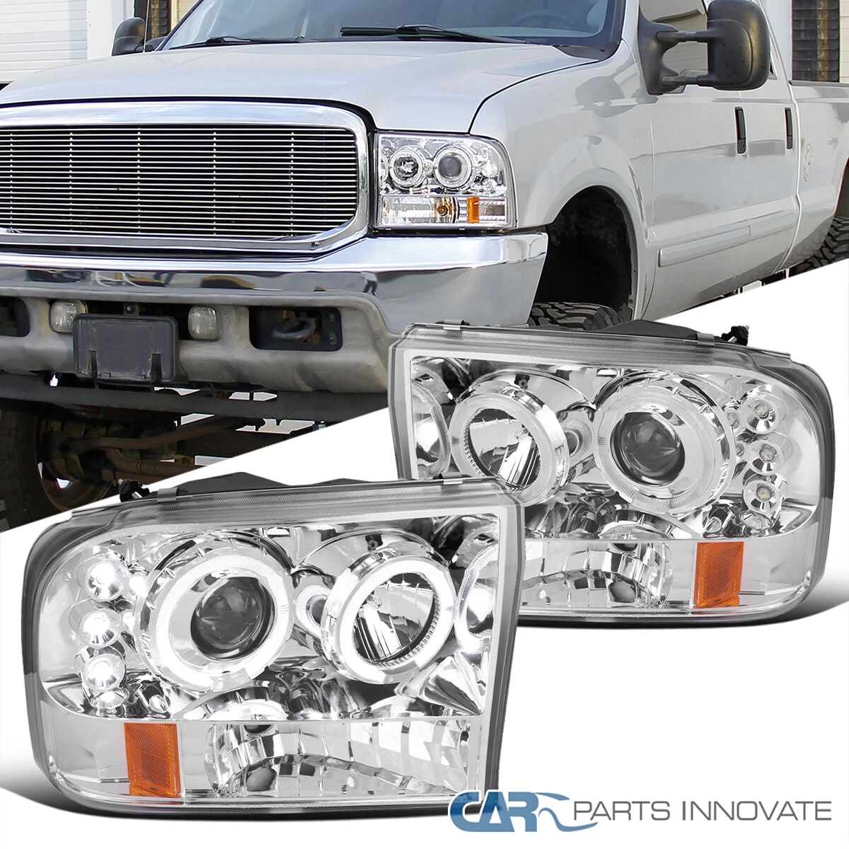 Spec-D Projector Headlights Ford F250 F350 F450 (99-04) LED, 48% OFF