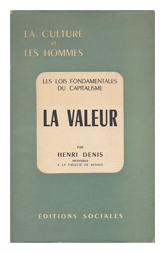 DENIS, HENRI (1913 La Valeur 1950 First Edition Paperback | eBay