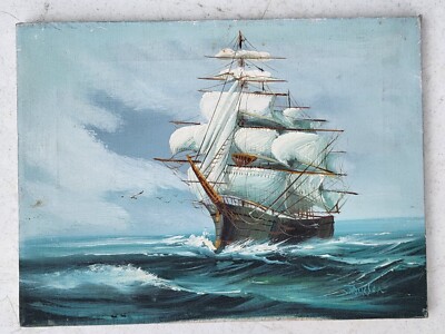 Hewitt R Jackson Original Seascape Oil Painting - UNFRAMED 16" x 24" | eBay