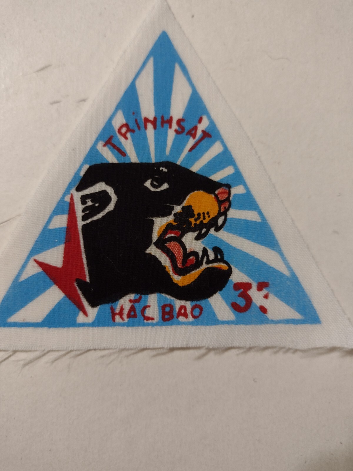Vintage South Vietnam Trinhsat War Hac Bao 33 Black Panther Patch ...