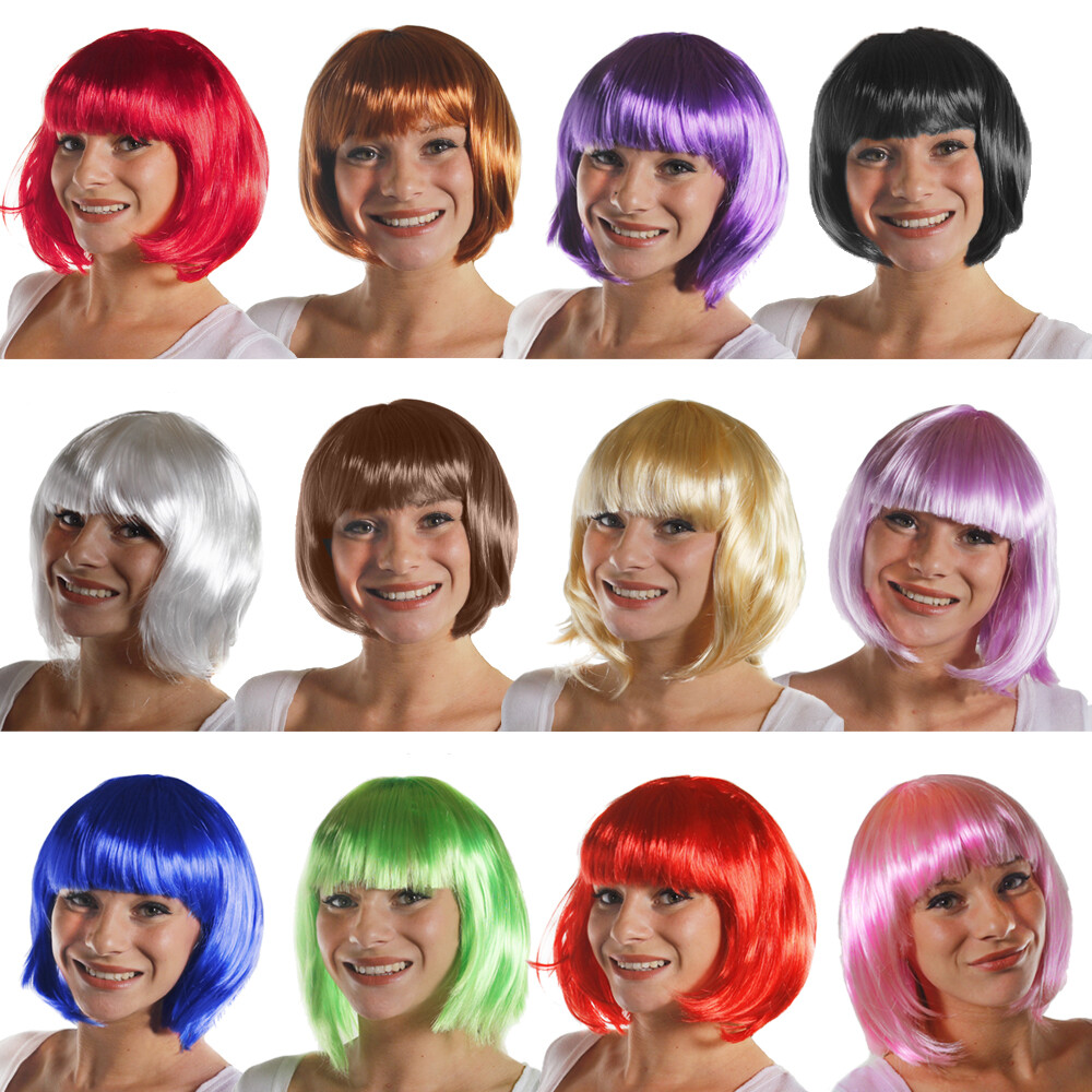 Bob Wigs Ago Matissa WOMENS LADIES SHORT BOB WIG FANCY DRESS POP PARTY ...