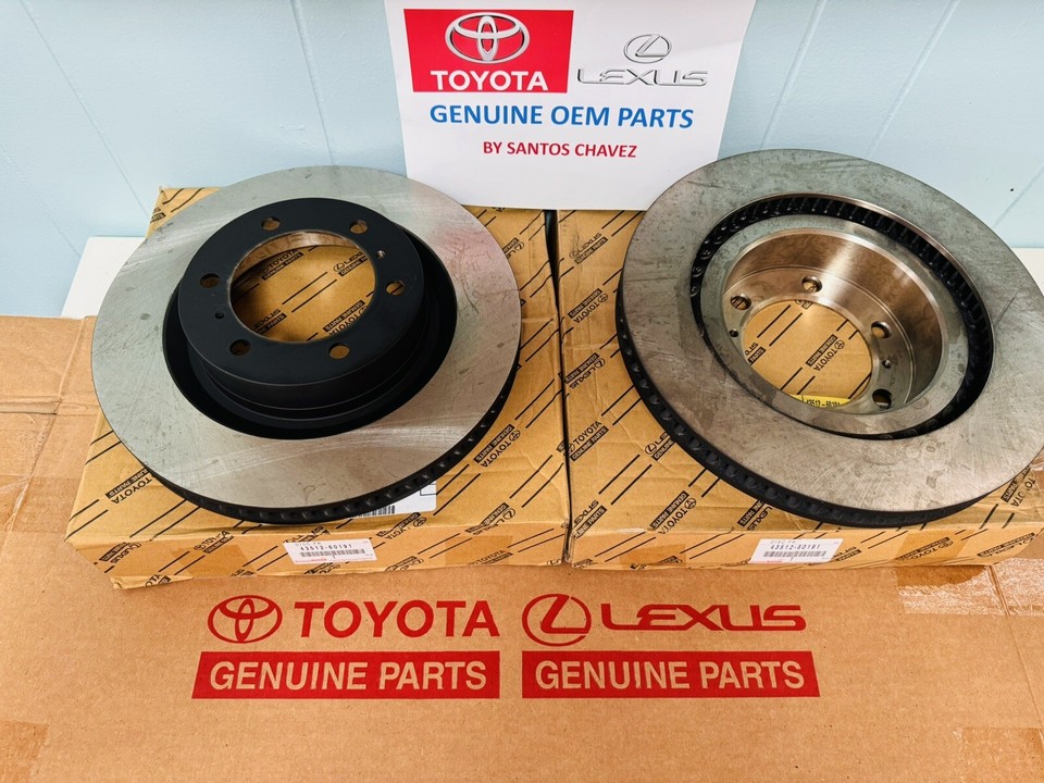2010-2023 TOYOTA 4RUNNER X2 FRONT Disc ROTORS GENUINE OEM PART 43512 ...
