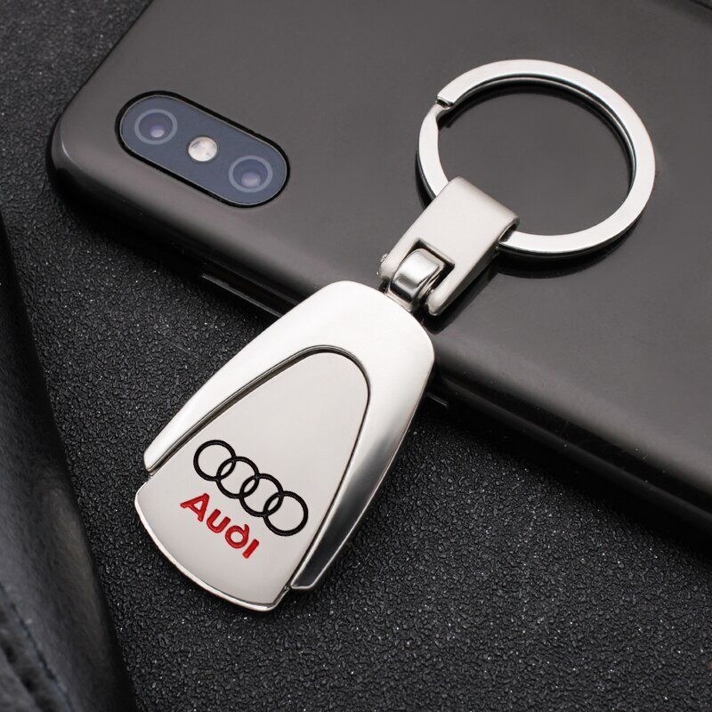 Creativity Metal Car Keychain Emblem Key Chain Keyring For Audi A3 A4 ...