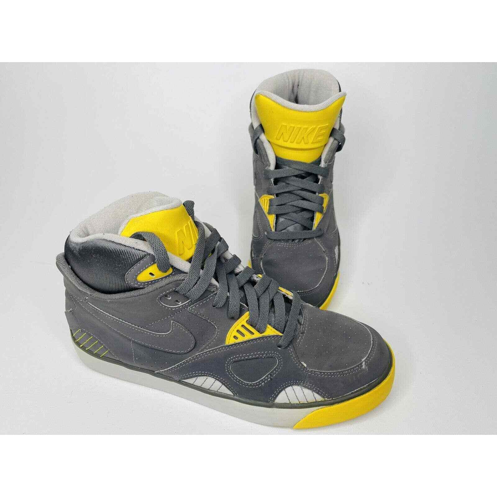 Men's Nike Shoes Auto Trainer Neutral Grey Yellow Sne… - Gem