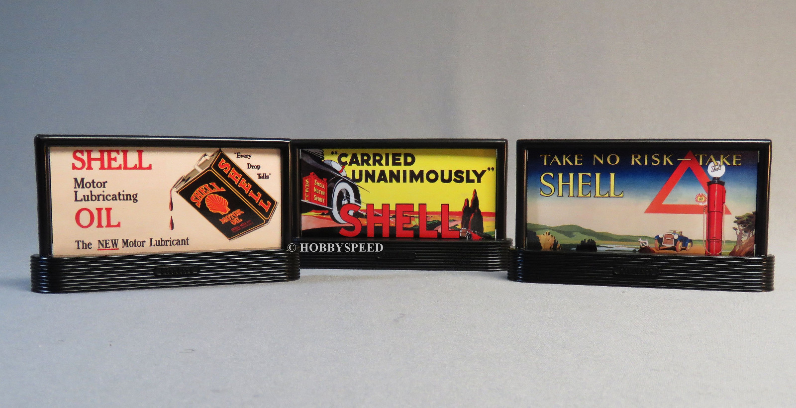 LIONEL SHELL BILLBOARD SET FASTRACK (3) train scenery oil roadside 6 ...