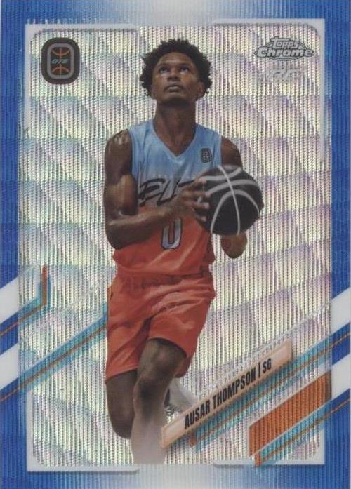 2021-22 Topps Chrome OTE Overtime Elite - Ausar Thompson #34 Blue Wave ...