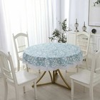 Flower Lace Round Tablecloths PVC Table Covers Waterproof for Dining ...