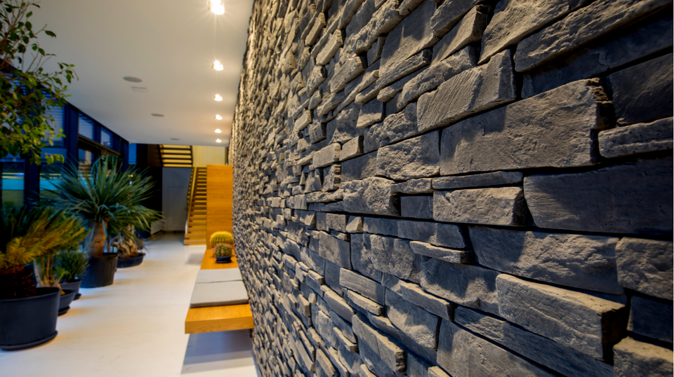 GRENADA GRAPHITE - Exterior Stacked Stone, Split Face Stone, Stone cladding | eBay UK