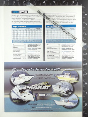 2006 ADVERTISING for ProKat 3660SF 3660SC 2860WA 2360CC 2660CC boat | eBay