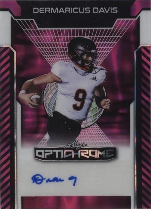 2025 Leaf Optichrome - Autographs Dermaricus Davis, Dermaricus Davis # ...