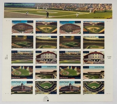 Stamps - U S Baseball Legendary Playing Fields & Comic Strip Classics ...