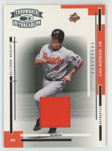 Cal Ripken Jr. 2004 Donruss Throwback Threads /100 Jersey #202 ...