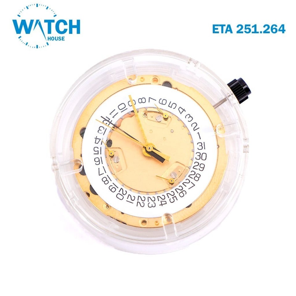 ETA 251.264 Swiss Chronograph Movement Replacement for 251.262 – White ...