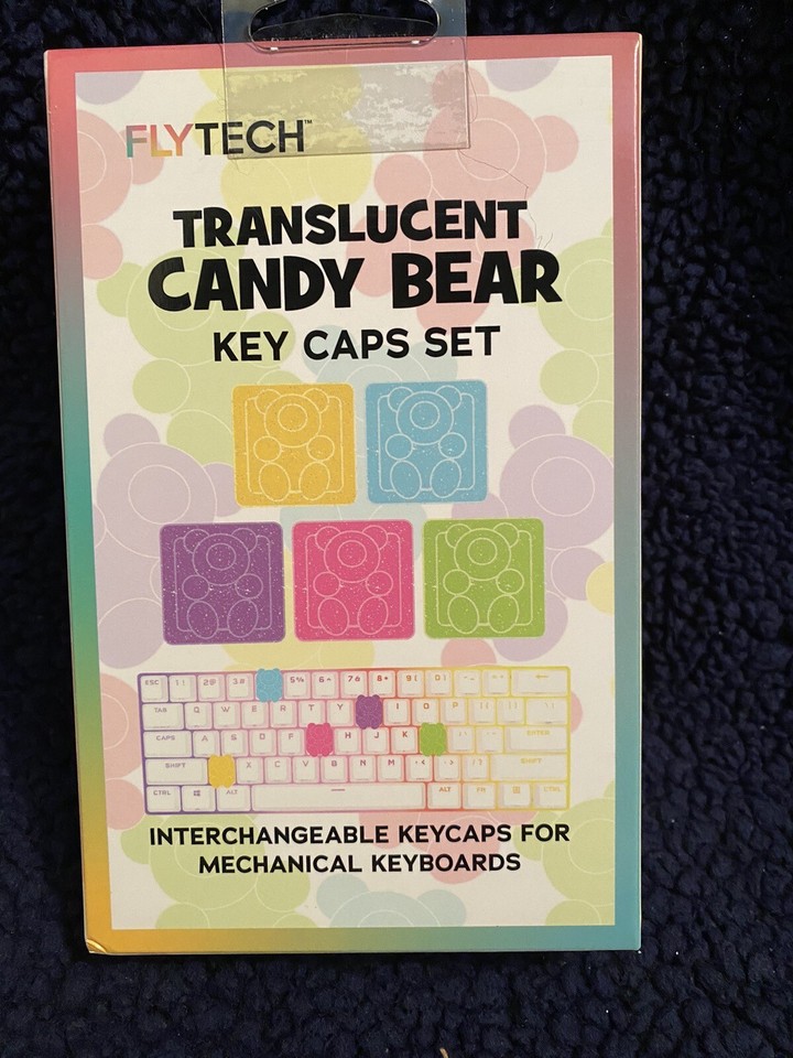 🧸⌨️ Cute Keycap Set Kawaii Gummy Bear Key cap mechanical keyboard 12 ...