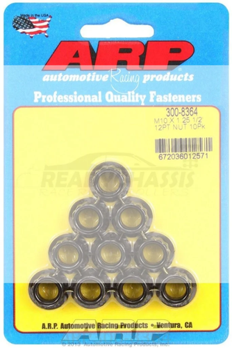 Fits ARP 10mm x 1.25 12pt. Nuts (10) 300-8364 | eBay
