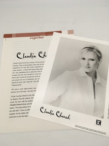 CLAUDIA CHURCH- VINTAGE PHOTO & PRESS RELEASE KIT - REPRISE RECORDS ...