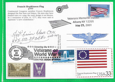 Lucian Adams Medal of Honor Recipient SIGNED Beauty Patriotic Postcard ...