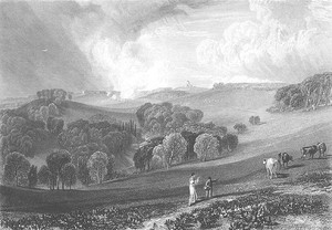 Sussex BRIGHTLING OBSERVATORY PARK Rosehill ~ 1865 Landscape Art Print ...